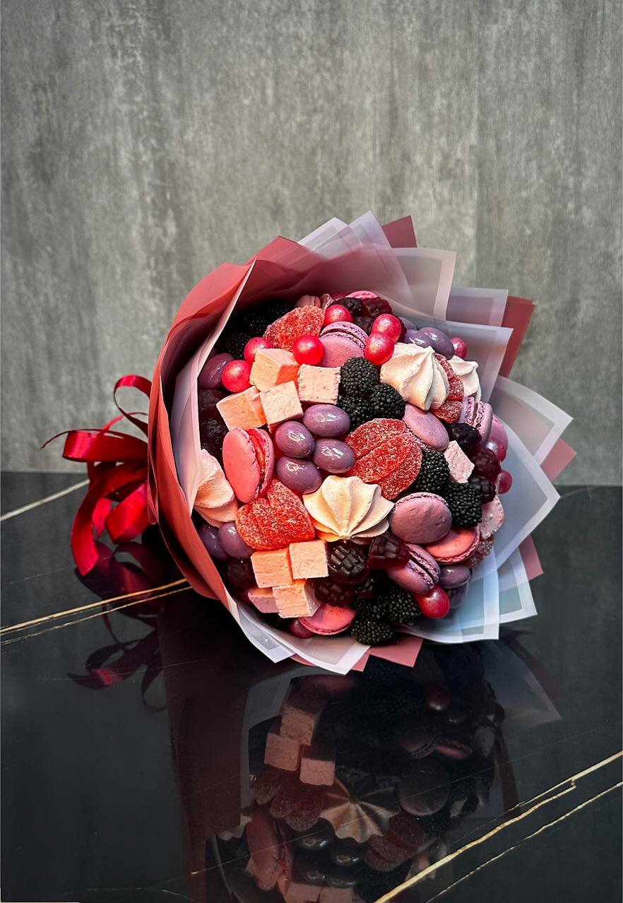 Сладкий букет, букет из сладостей