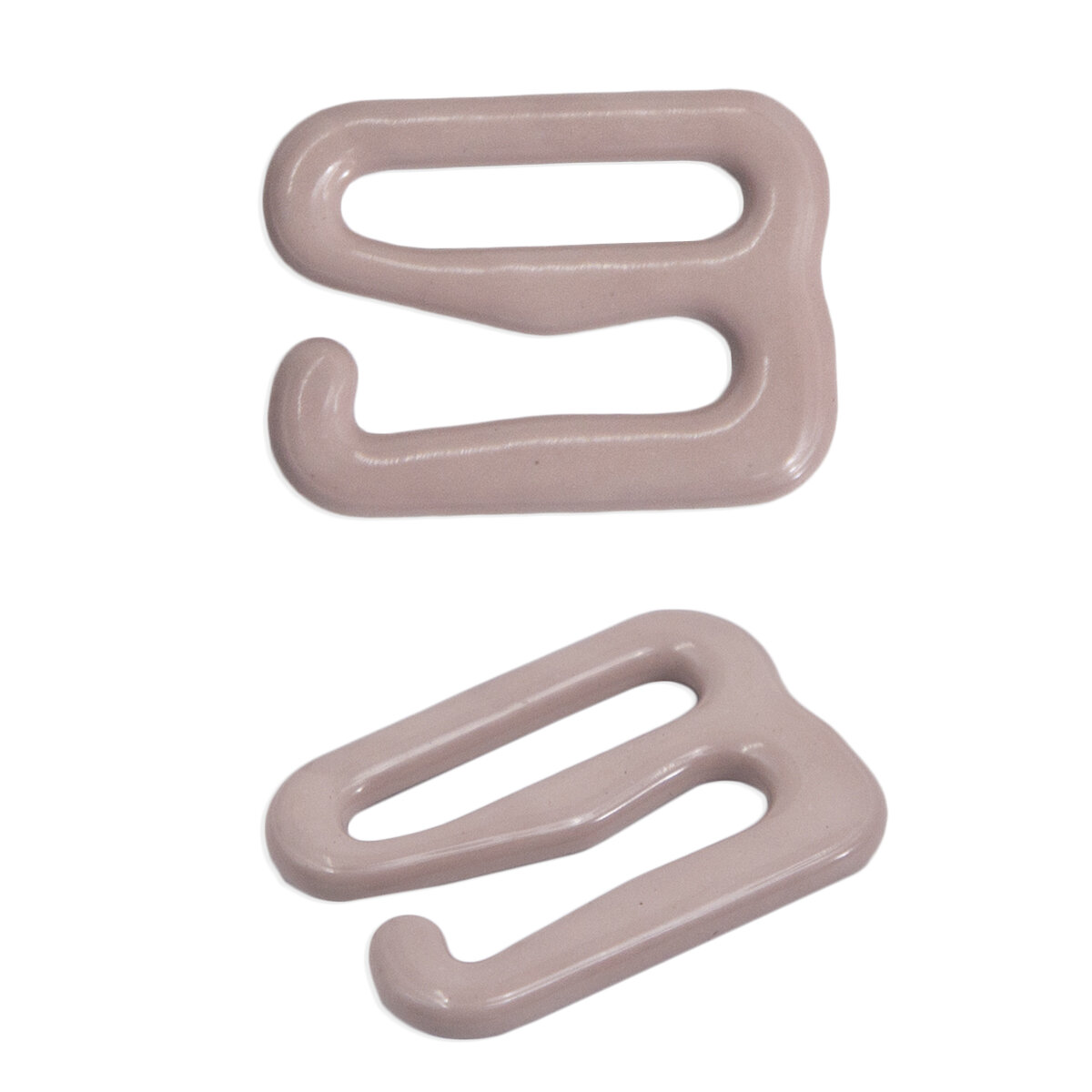 Крючок для бретелей 9,5 мм (металл/эмаль), цветной (C344 пудровый), 100 шт