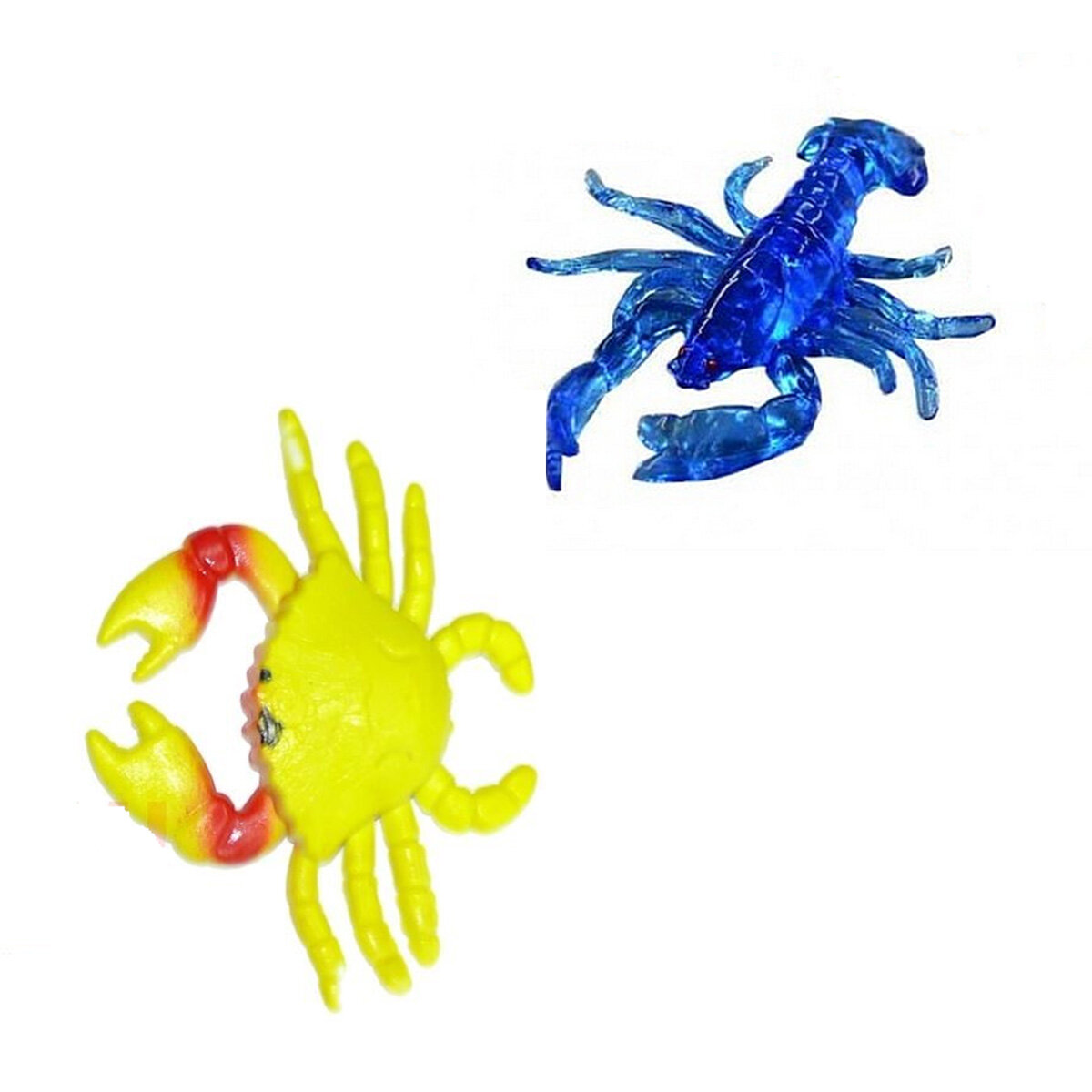 Прилипалы липучки 2 шт. краб мялка тянучка краб резиновая