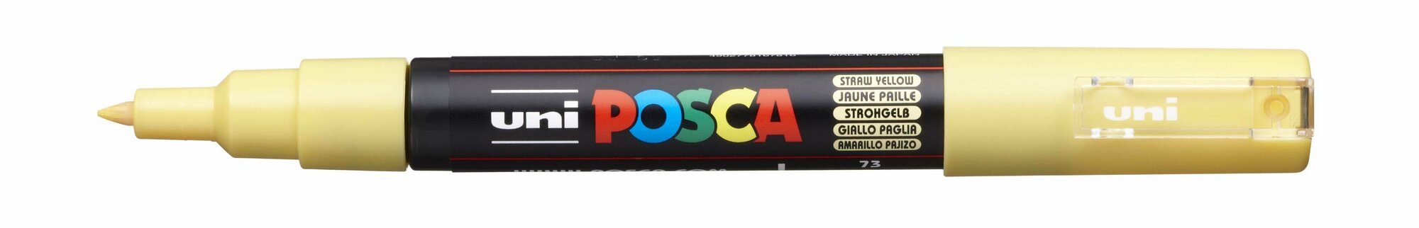 Маркер POSCA PC-1M перо пулевидное d:0,7мм, цв.73 соломенно-желтый