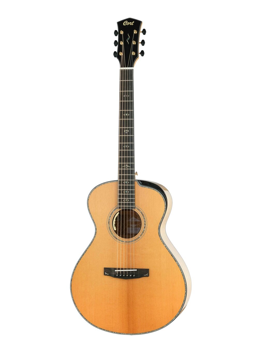 Электроакустическая гитара, с чехлом, Cort Gold-Passion-WCASE-NAT Gold Series