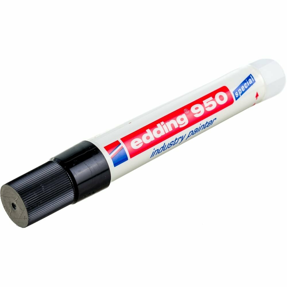 Универсальный маркер для промышленной графики EDDING 950-1 черный, круглый наконечник 10мм 35722 E-950#1