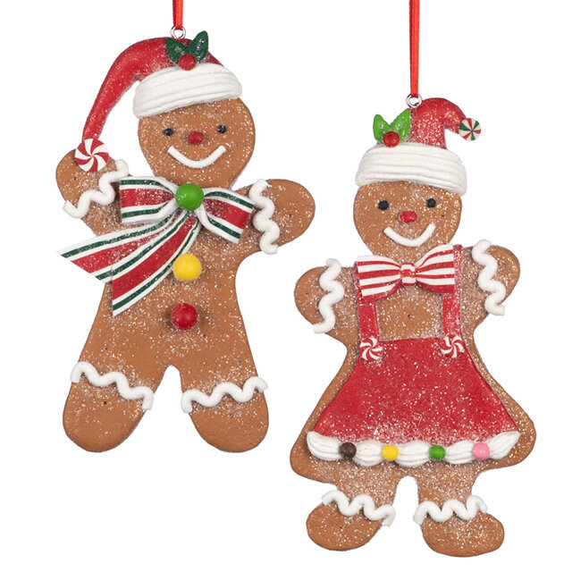 Набор елочных игрушек Пряничные Эльфы - Xmas Bakery 14 см, 2 шт, подвеска, Goodwill, KL60312-набор