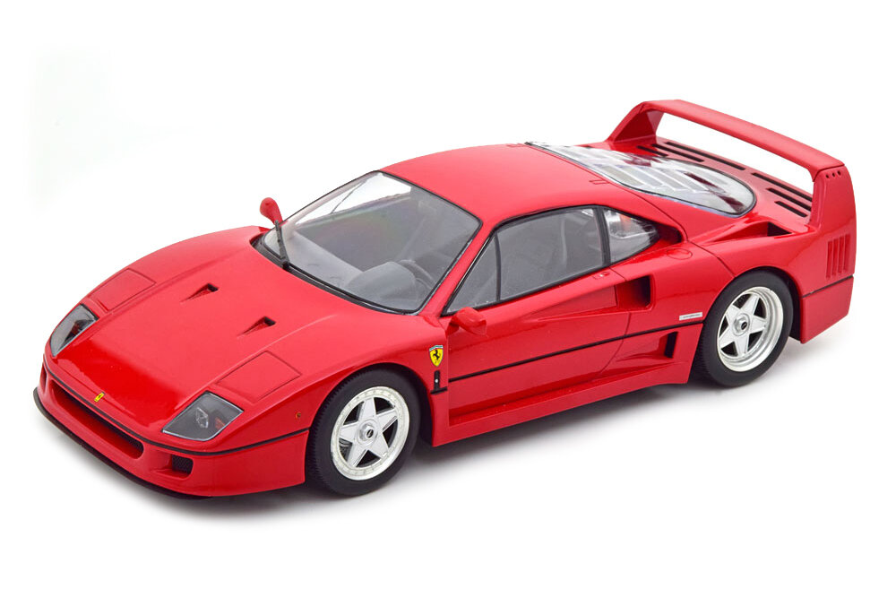 Модель коллекционная KK-SCALE Ferrari F40 1988 red / феррари Ф40 красный (черный салон)
