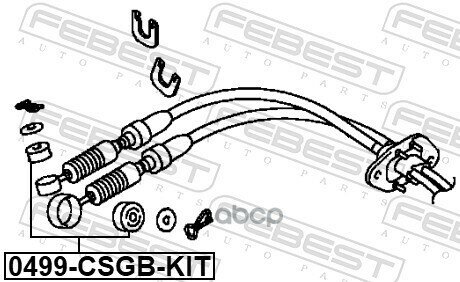 Ремкомплект Кулисы Кпп Febest арт. 0499-CSGB-KIT