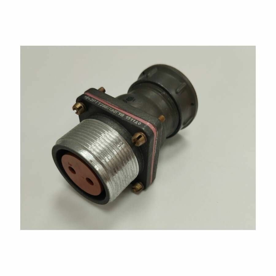 Розетка 2РТТ28БПЭ2Г9В приборная с прямым патрубком для экранированного кабеля