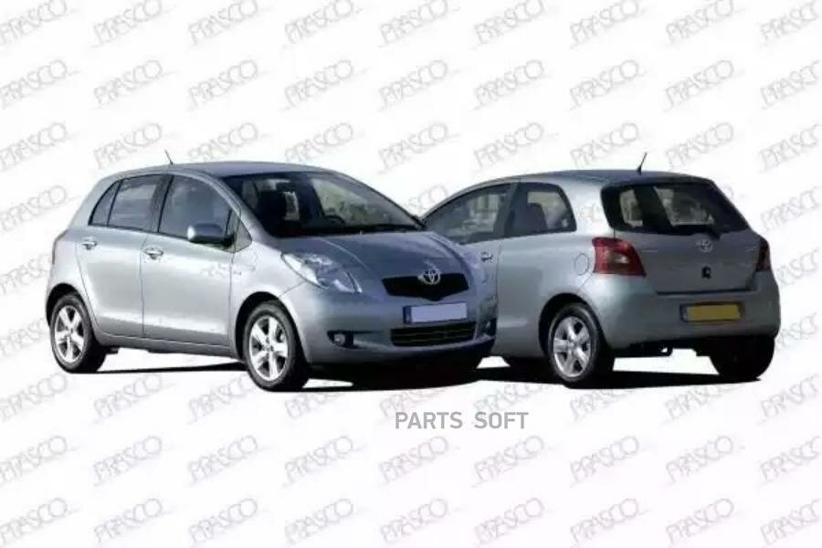 Стекло зеркала правое! с кроншт. выпукл Toyota Yaris 1.0-1.8i/1.4D 05-12 Prasco арт. TY3257503