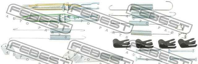 Монтажный комплект барабанных колодок Febest 0104-GUN125R-KIT