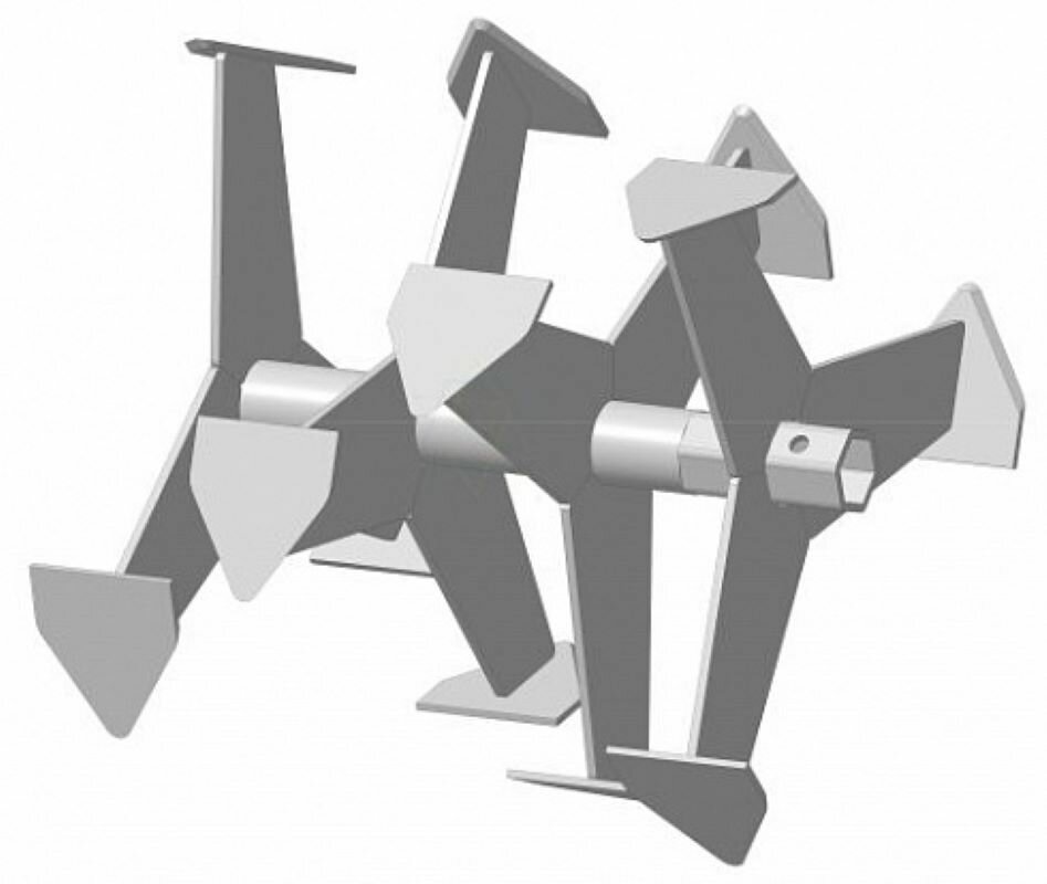 Фрезы 2 штуки мотоблока гусиные лапки 6-гранник S32 на ось S31х390мм Ш382мм 12зубьев 10кг ,