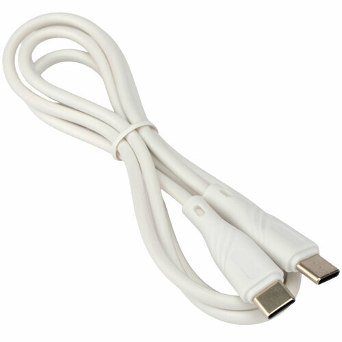 Кабель USB-Cm/Cm Cablexpert CCB-USB2-CMCMO1-1MW зарядка 3A 60Вт PD/QC3.0 медь 26/28 AWG - 1м белый