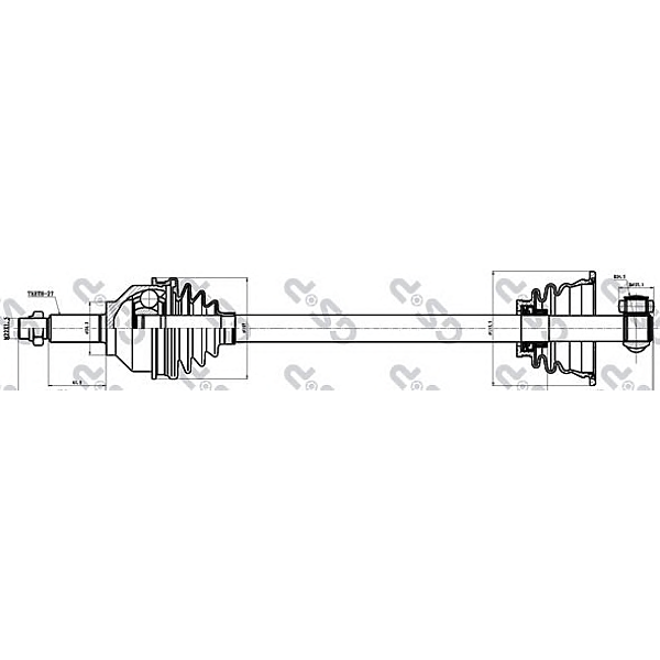 GSP 244003 (4409210 / 4414517 / 8200069147) привод в сборе левый Opel (Опель) vivaro a box (x83)