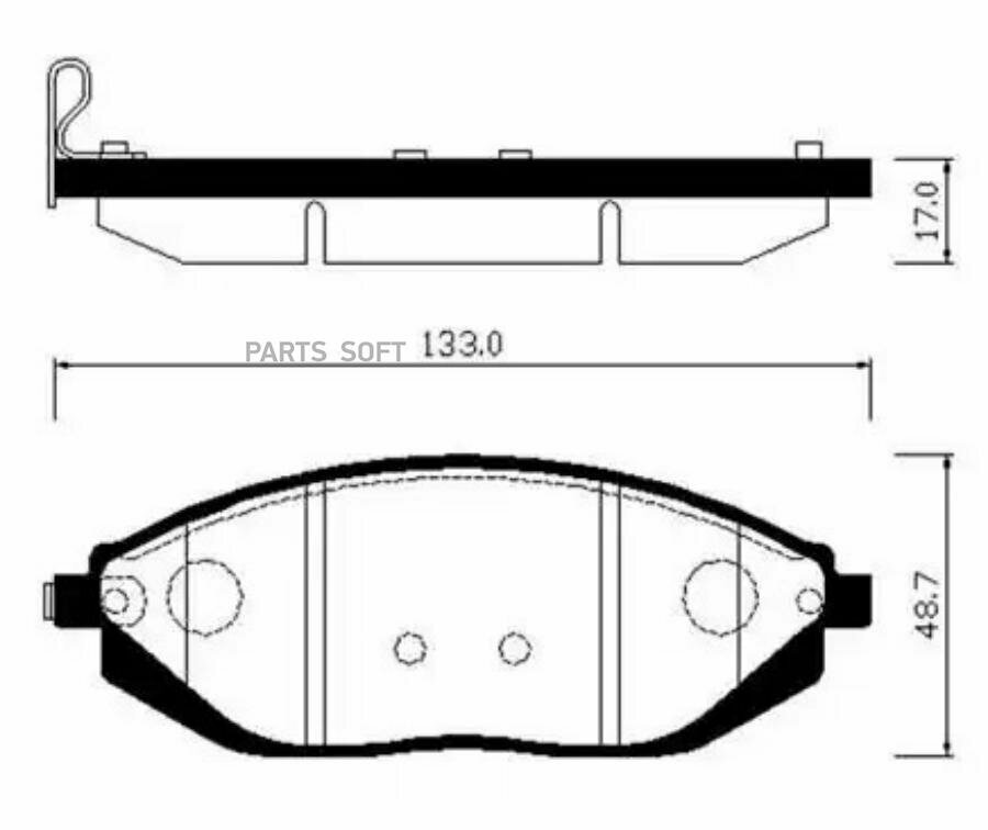 Колодки тормозные дисковые передн DAEWOO MATIZ 10- CHEVROLET MATIZ HSB арт. HP2023