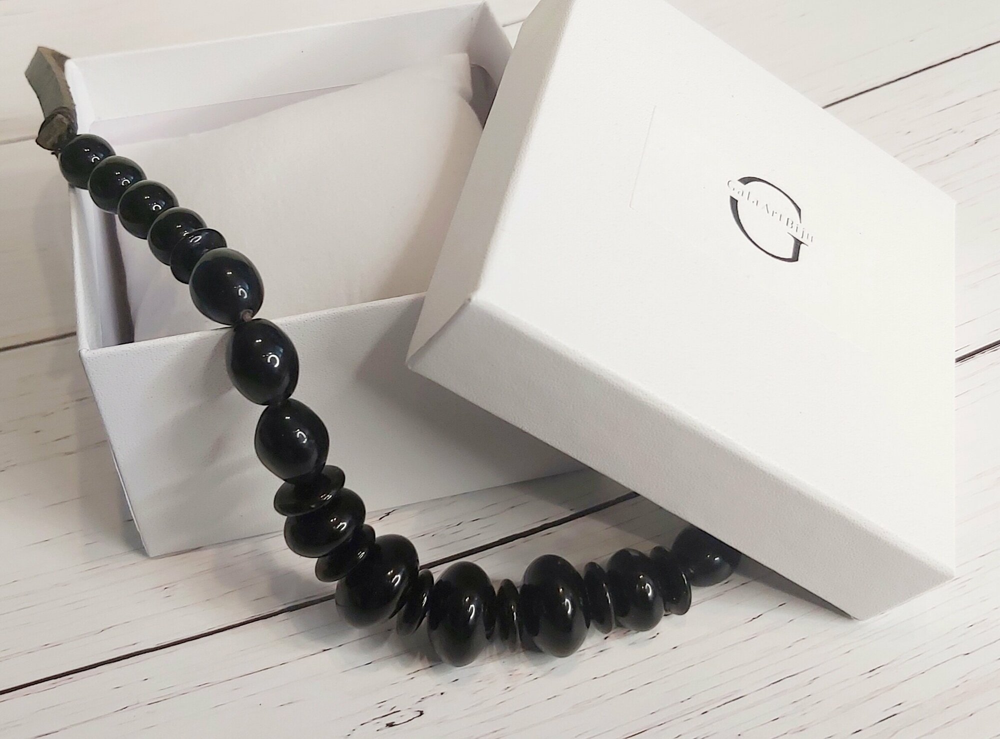 Колье, агат