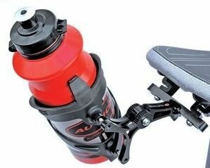 Флягодержатель велосипедный алюминиевый для 2х флягодержателей, регулировка креплений AUTHOR AO-S1 черный