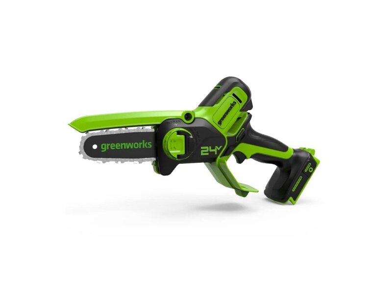 Пила цепная аккумуляторная GREENWORKS 24V G24MCS10 (10 см) мини (без АКБ и ЗУ)