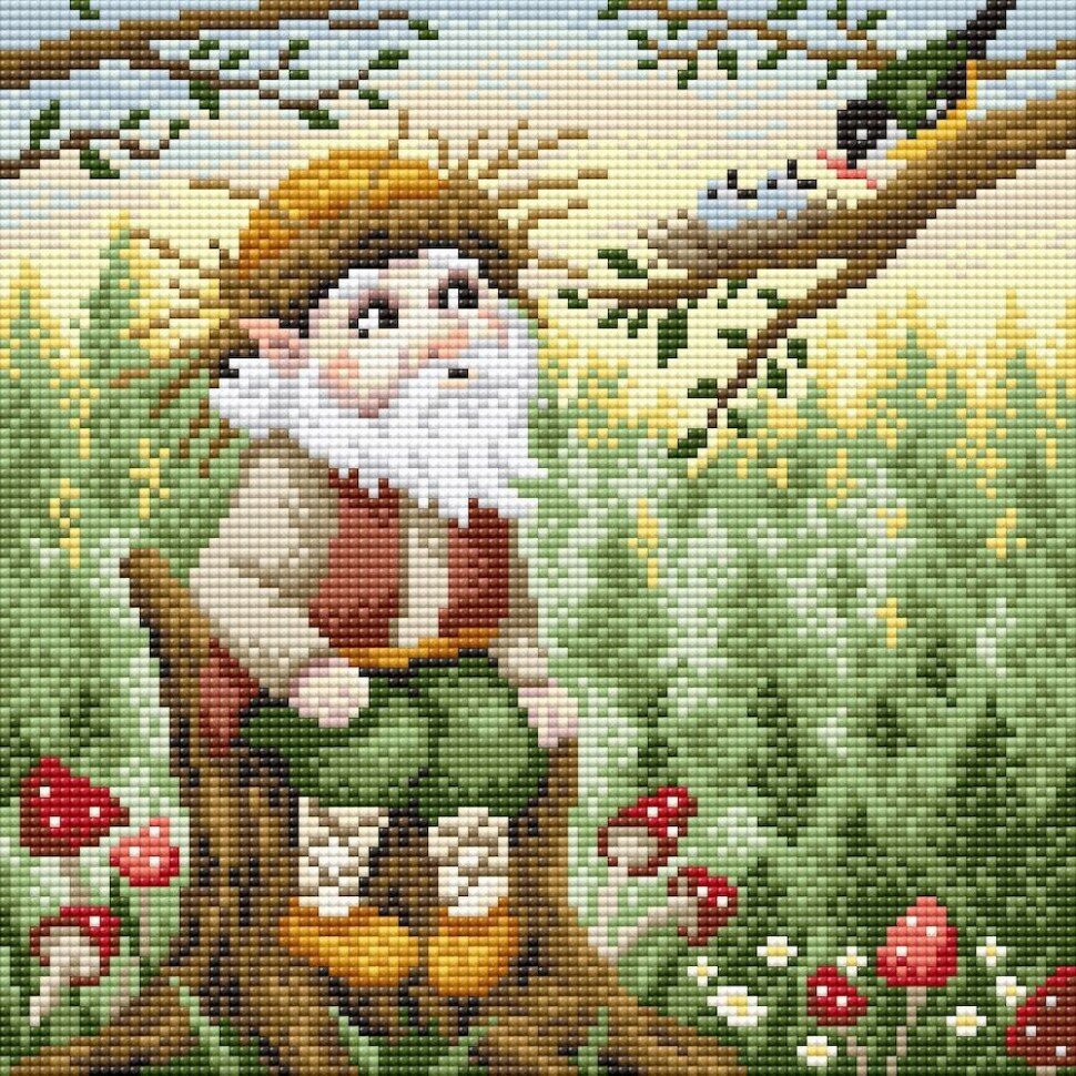 Набор Brilliart #МС-103 Хозяин леса, Алмазная Мозаика, 27 x 27 см