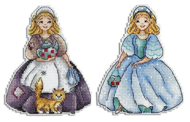 Набор для вышивания Жар-Птица #Р-834 Хрустальная туфелька, Счетный крест, 10 x 13 см