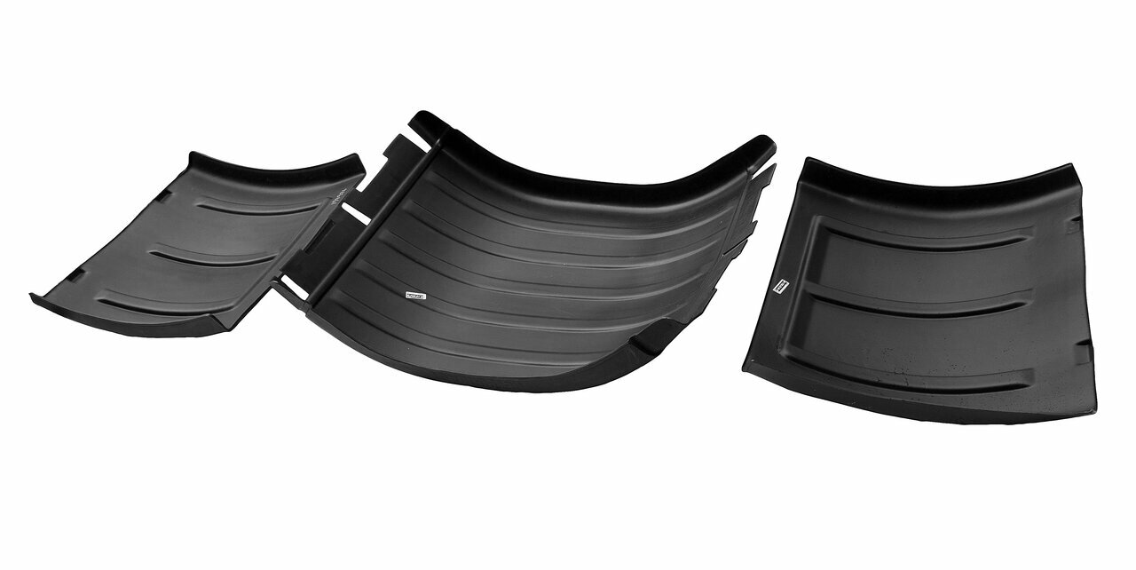 Крыло МАЗ двускатное 3-х составное (рессорная подвеска) К-700.01/ К-700.0 (комплект 6шт.) Петропласт