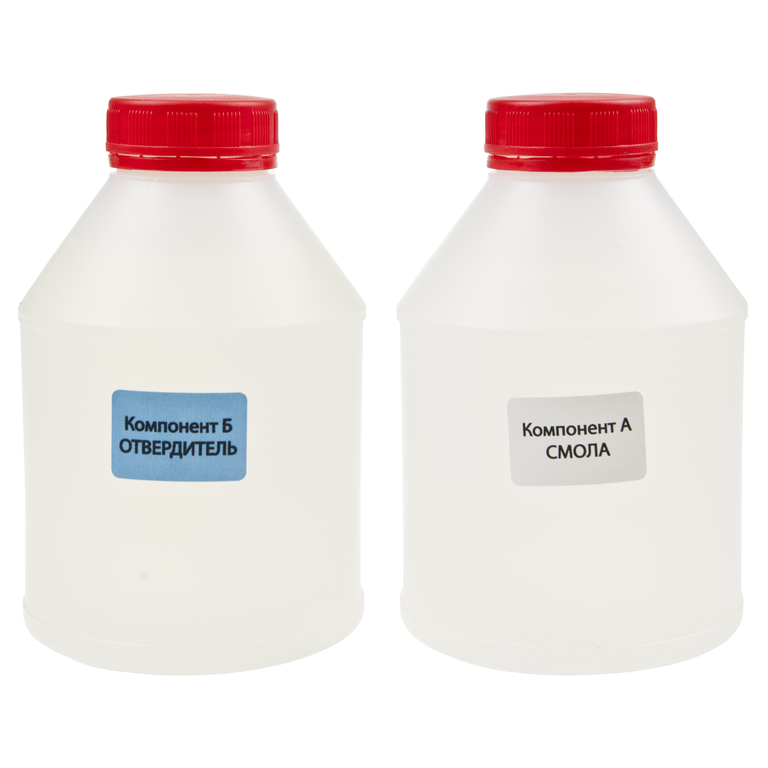 Клей эпоксидный двухкомпонентный прозрачный 1000г ЭДП