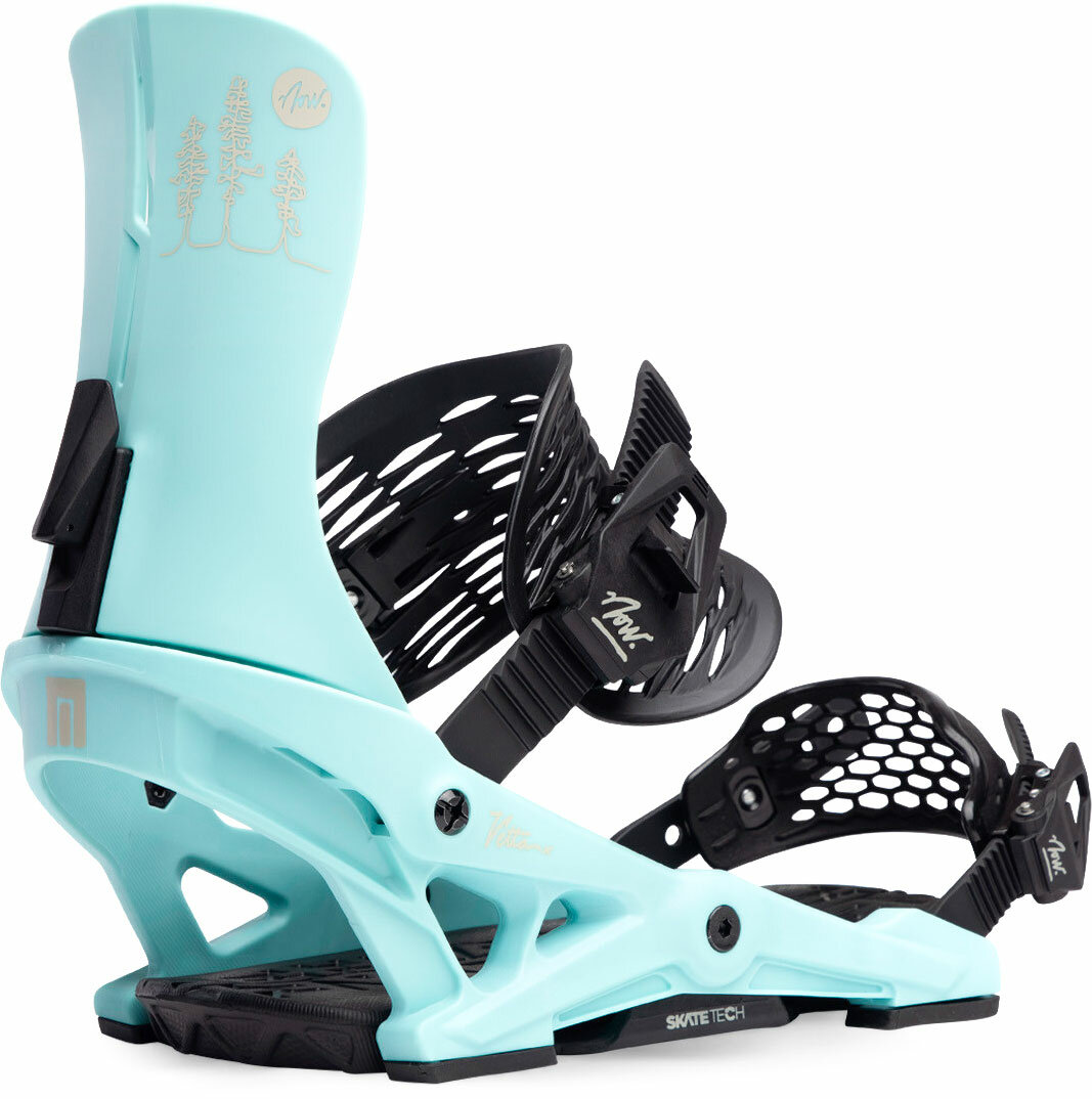 Крепления сноубордические NOW VETTA (23/24) Arctic Blue, M, 4х4, 2х4