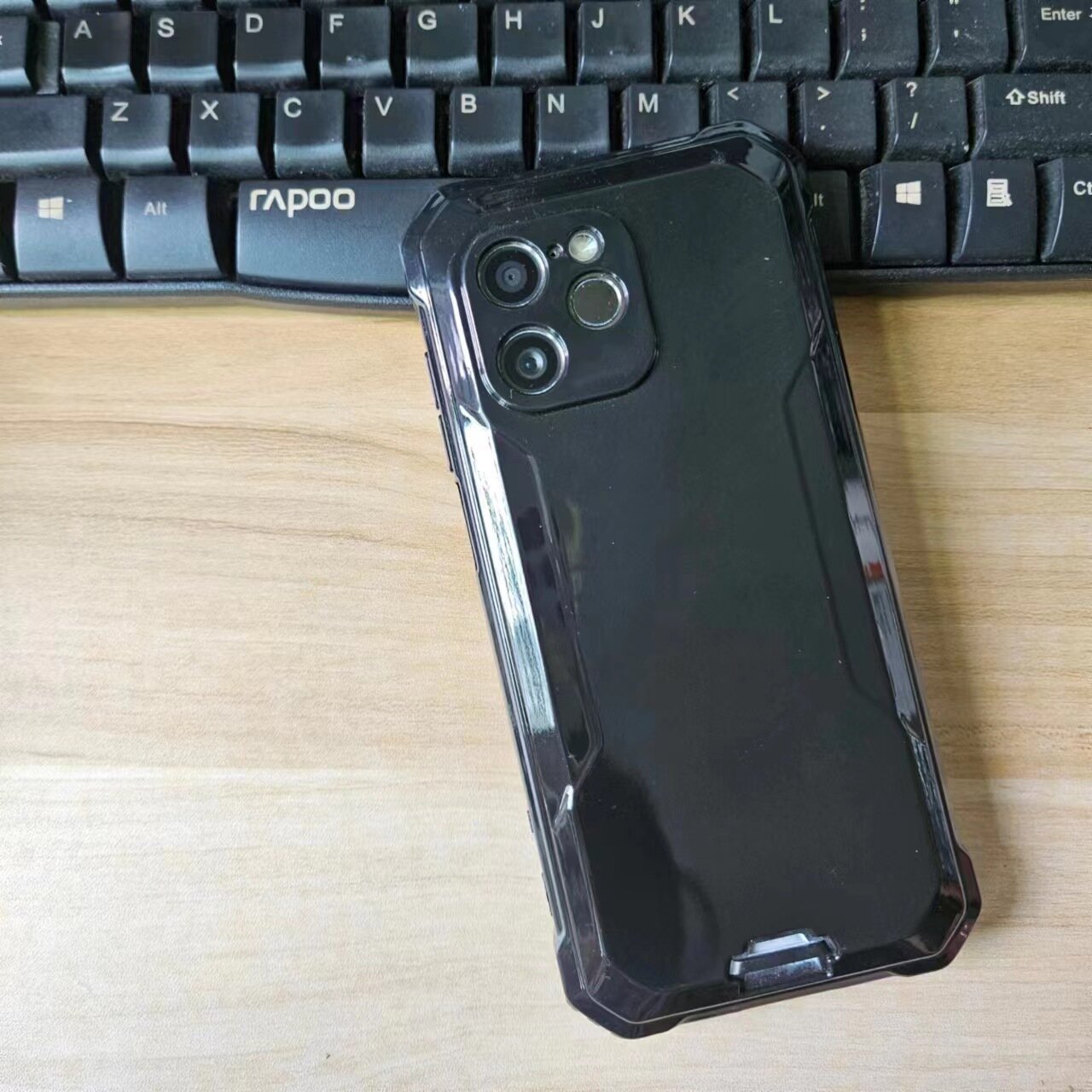 Задняя панель-накладка MyPads для Blackview BV8900 / Blackview BV8900 Pro ультратонкая полимерная из мягкого качественного силикона, черная