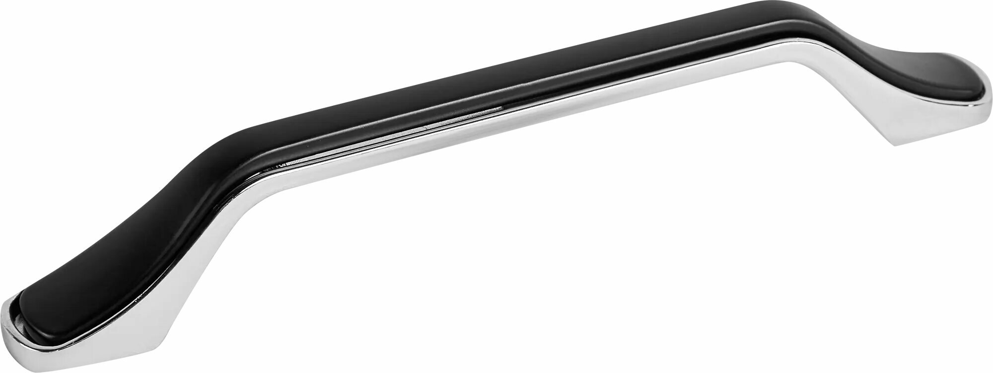 Ручка-скоба мебельная L4.026 ЦАМ 128 мм цвет хром