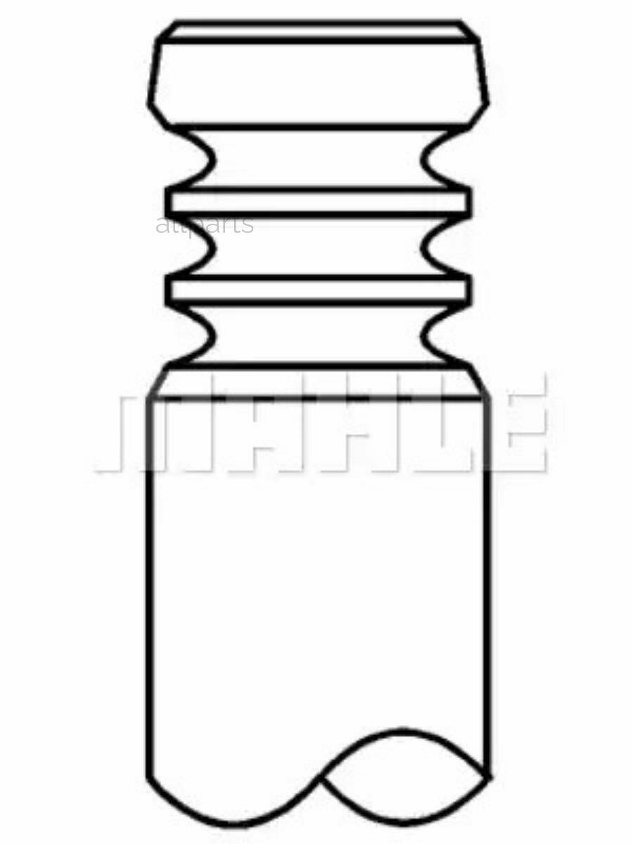 MAHLE 013 VA 31277 000 Клапан выпускной FORD MONDEO 2.0TDCI 00- 25.8X7X122.1