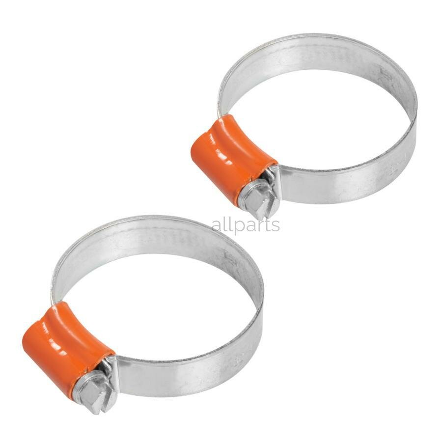 AIRLINE AHCSK14 Хомуты 32-44/11,7 мм, червячные, усиленные, W1 (оцинк.), комплект 2 шт.