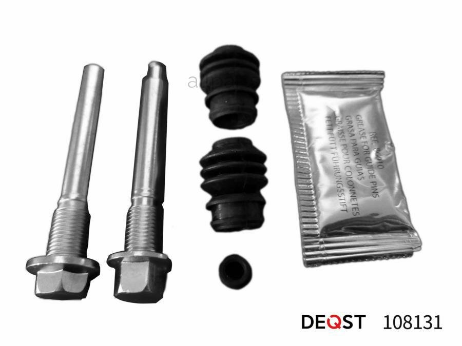 DEQST 108131 Комплект направляющих тормозного суппорта переднего (направляющая o 10 mm, суппорт akebono).