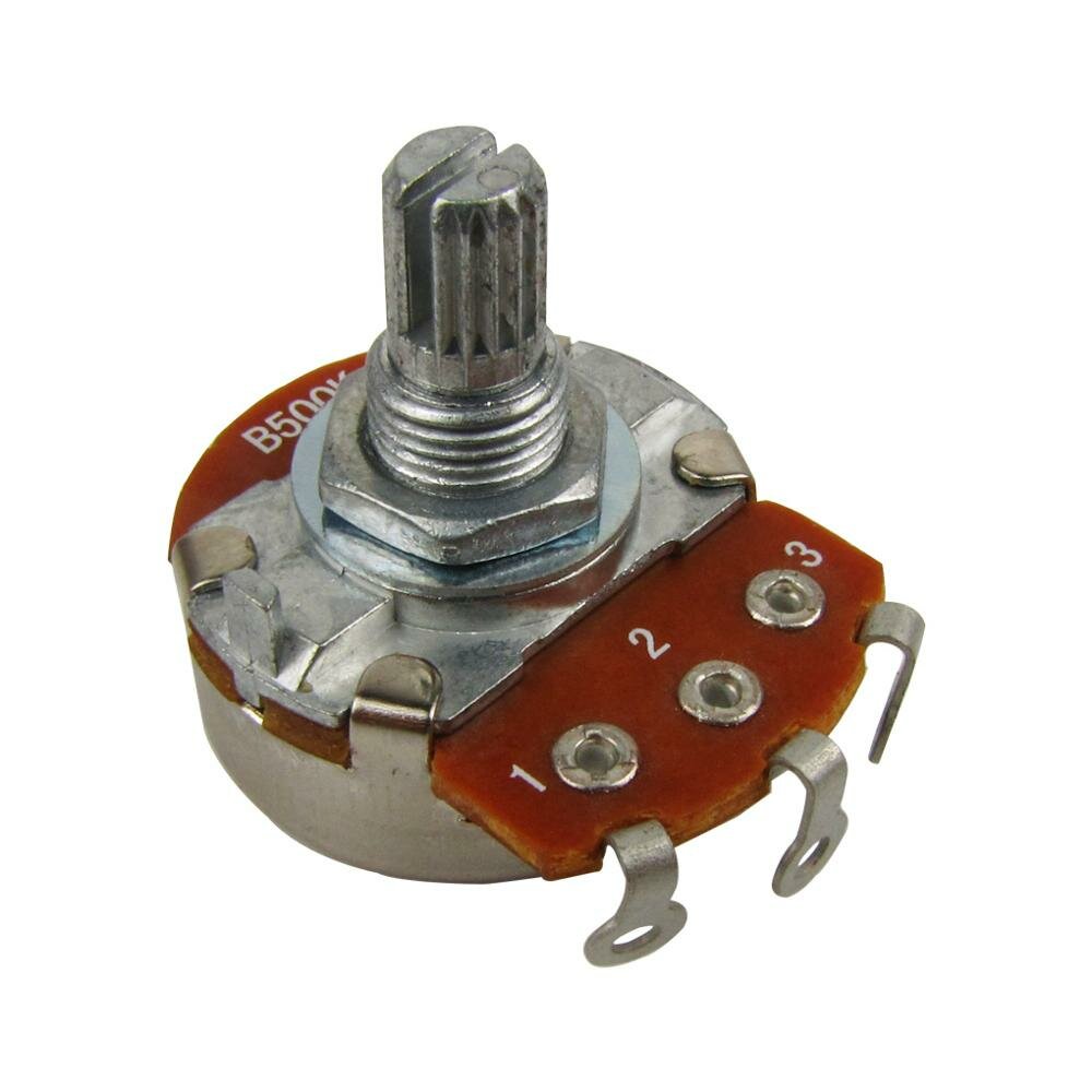 M598-2 Потенциометр громкости B500K линейная характеристика, 2шт, Musiclily