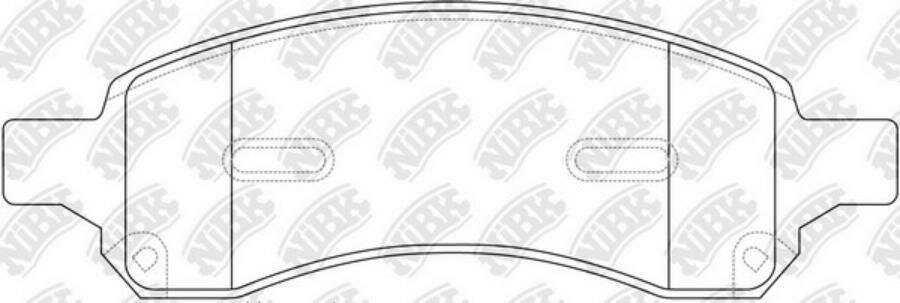 NIBK PN0517 Колодки тормозные дисковые | перед |