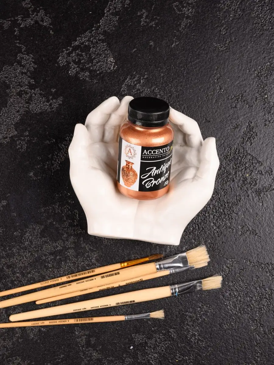 Краска акриловая для рисования "Античная бронза" (0,15кг) ТМ "AccentO" ART