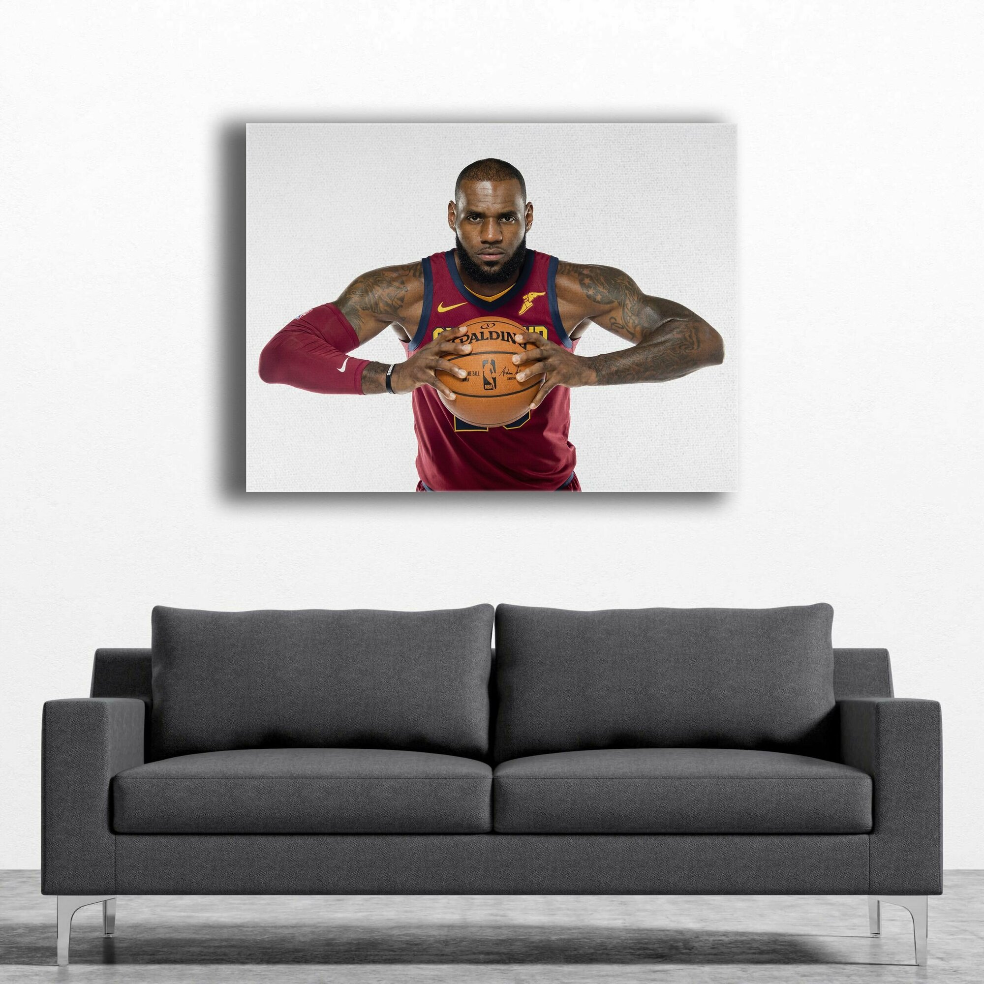 Интерьерная картина на холсте / NBA / Леброн Джеймс 60*80