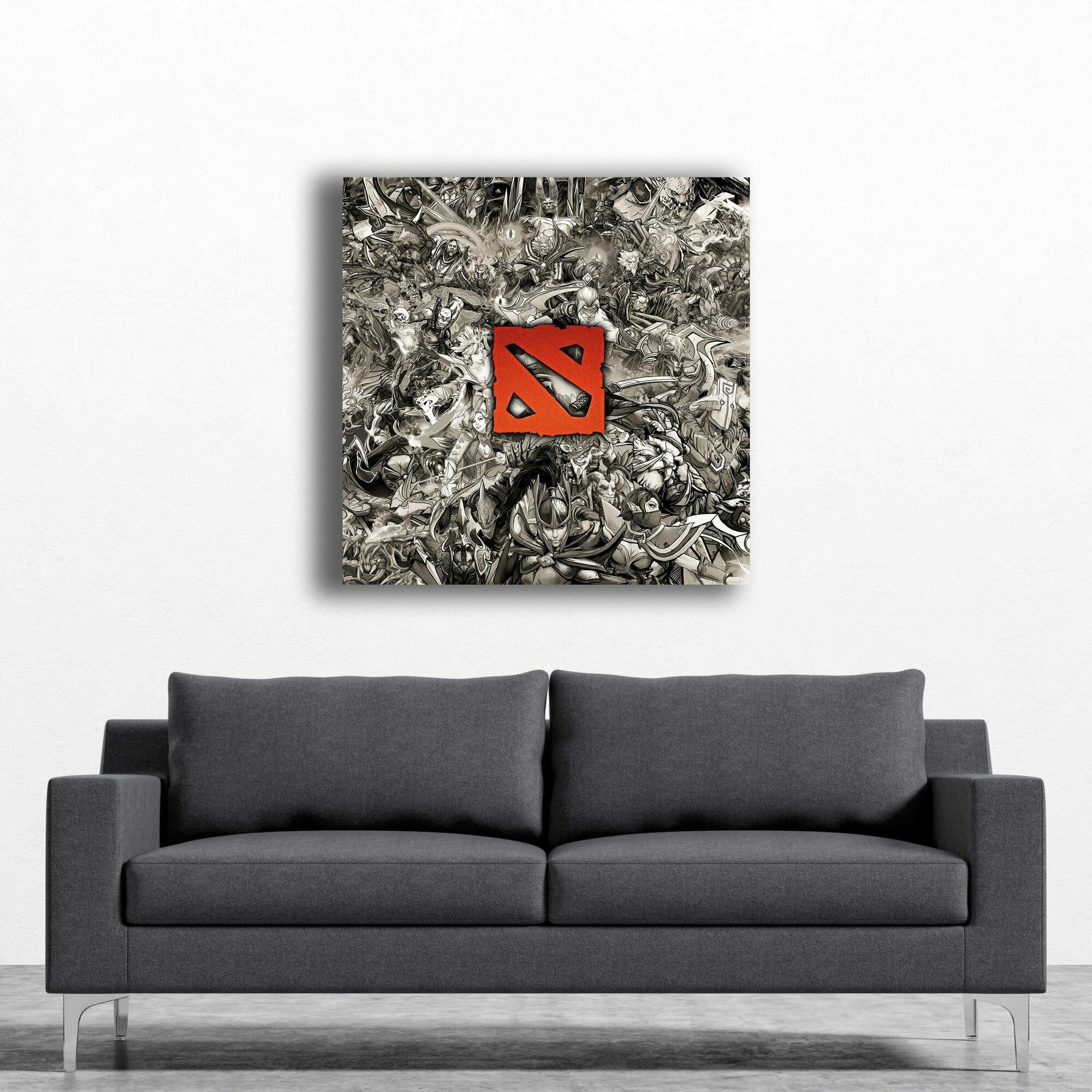 Интерьерная картина на холсте / dead inside / zxc 50*50