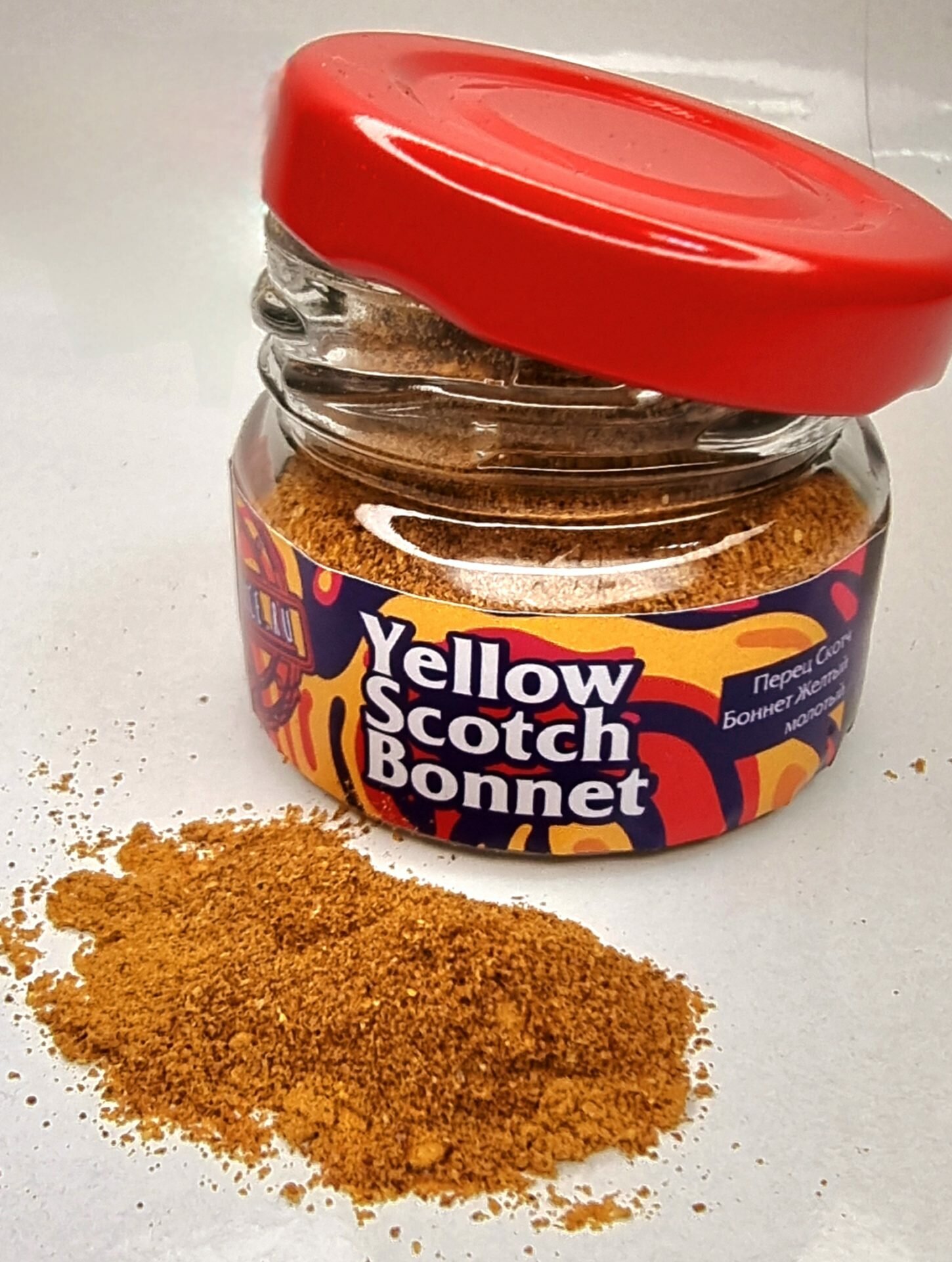 Скотч Боннет желтый молотый, острый перец / Yellow Scotch Bonnet pepper