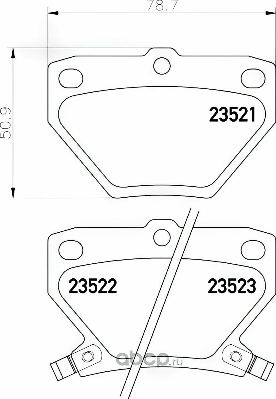 Тормозные колодки задние Toyota CELICA, COROLLA, COROLLA