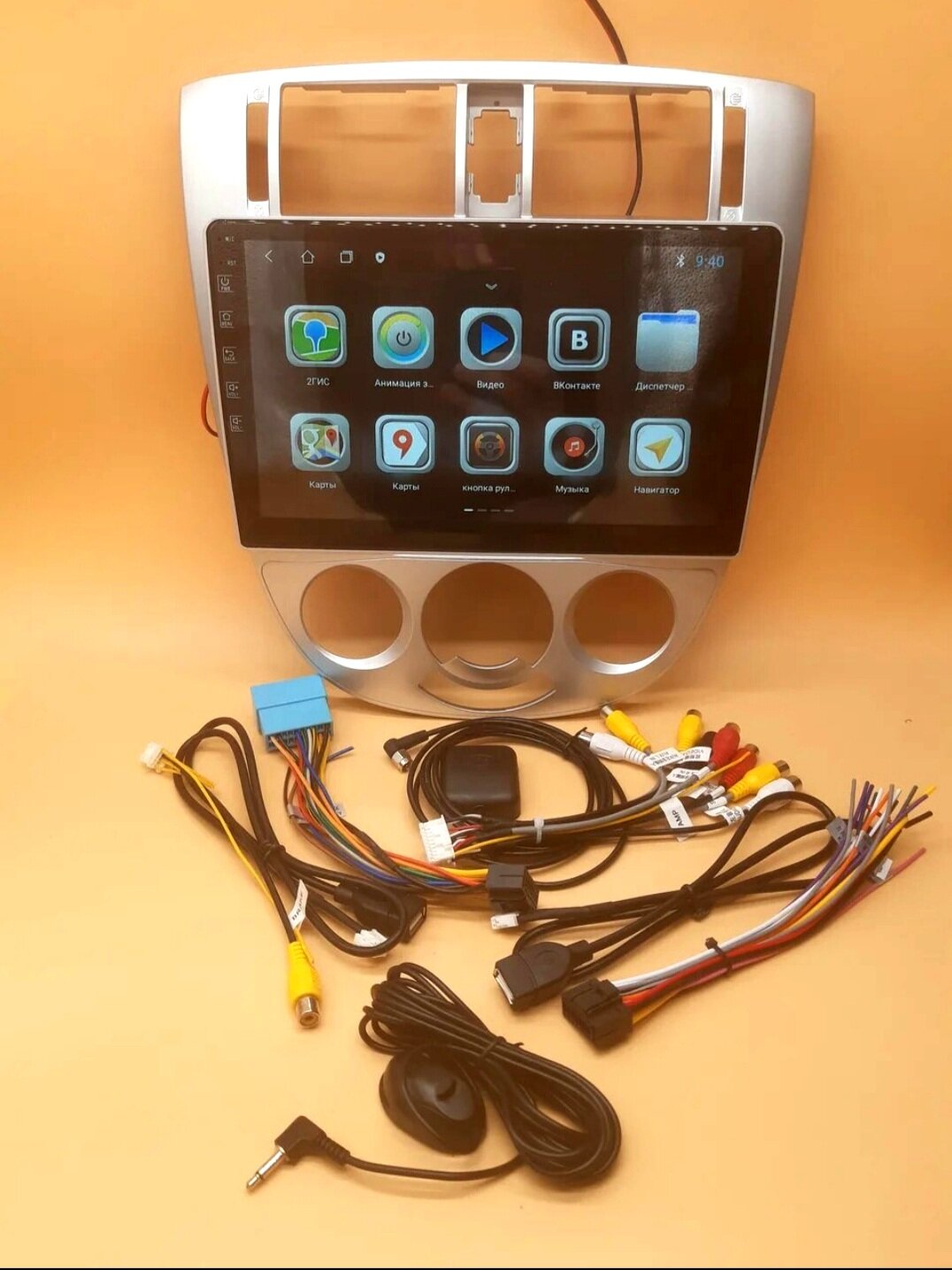 Магнитола WiFi, GPS, USB, Блютуз, андроид 13, экран 9" для Шевроле Лачетти (Chеvrolet Lаcеtti) 2004-2013г