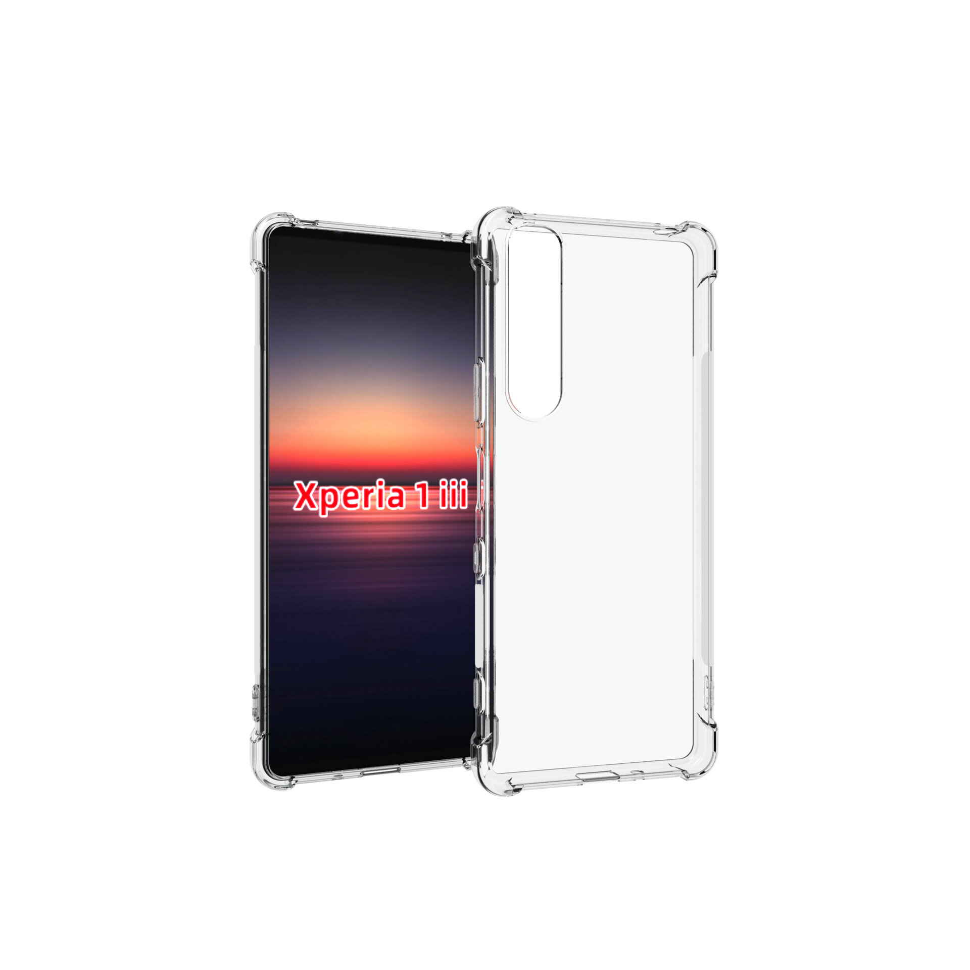 Чехол Чехол. ру накладка задняя панель для Sony Xperia 1-3 ультра-тонкая полимерная из мягкого качественного силикона прозрачная