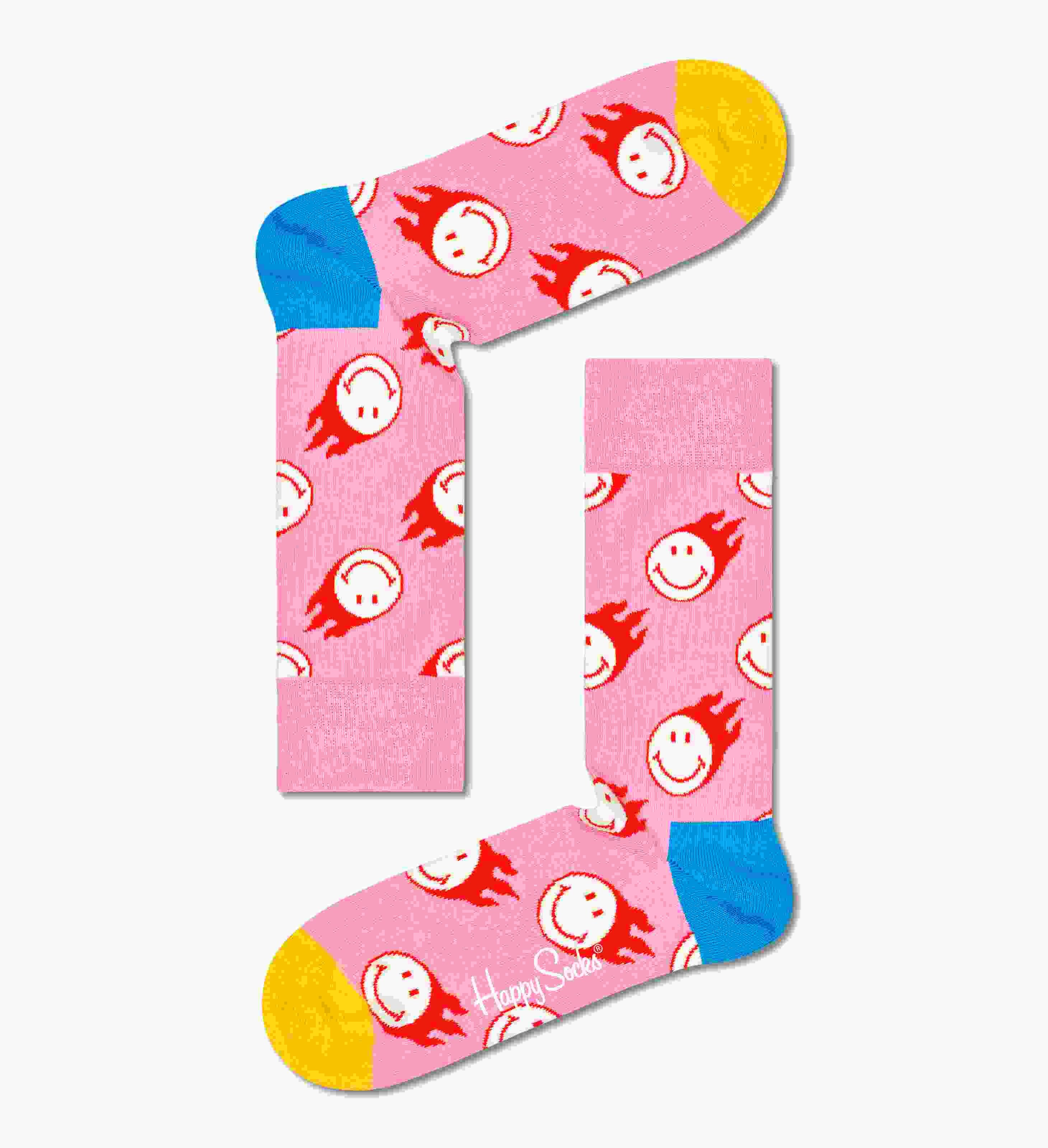 Носки Унисекс носки Happy socks collaboration Distorted Smiley Sock SMY01