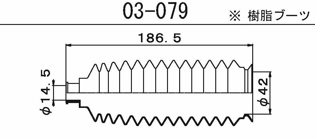 Пыльник рулевой рейки Maruichi 03-079
