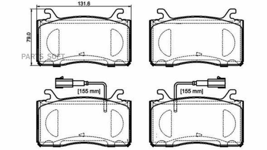 P23185 BREMBO Тормозные колодки Brembo арт. P23185