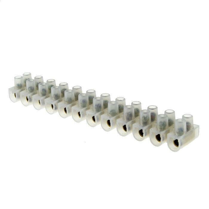 Клеммная колодка-полоска 12 пар клемм 4мм 3А plc-KK-4-3