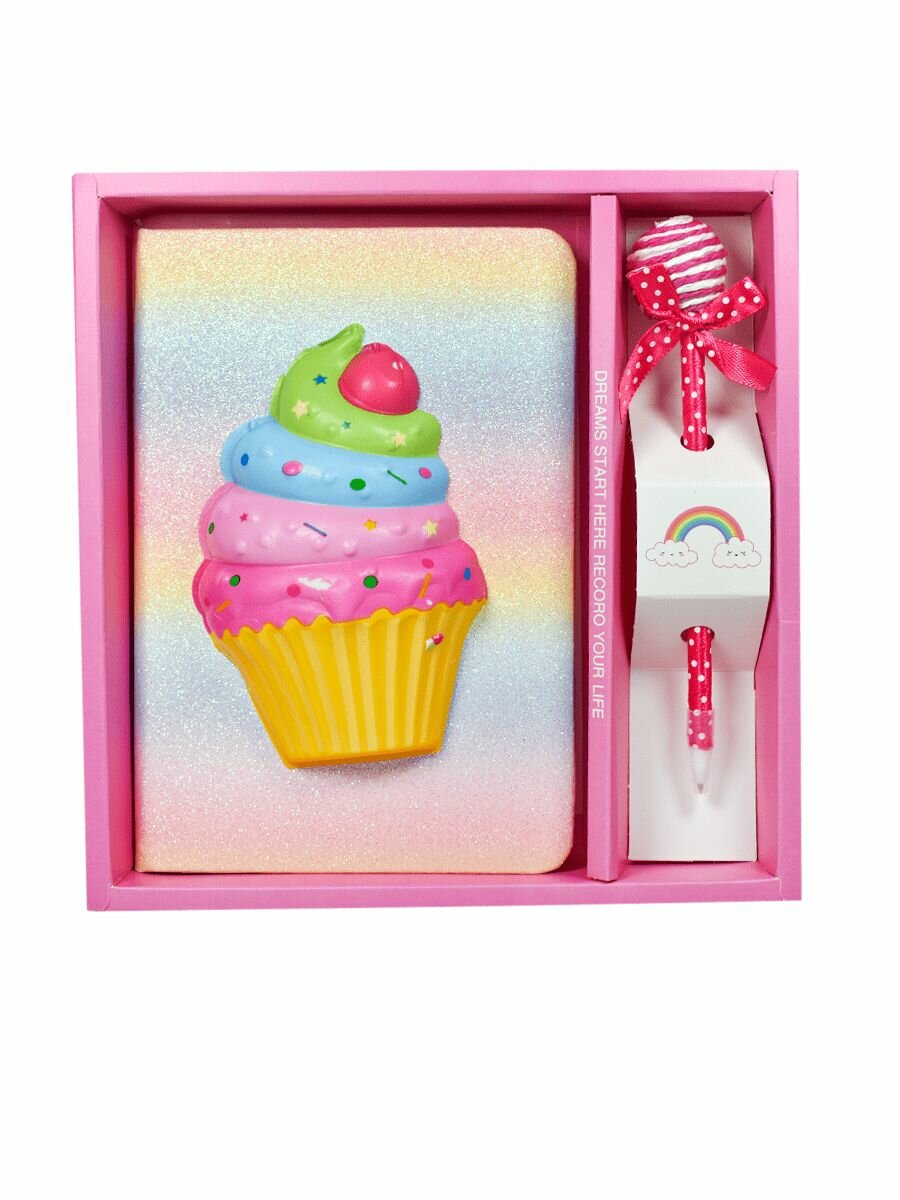 Kubanstar / Блокнот с ручкой со сквишем, А5