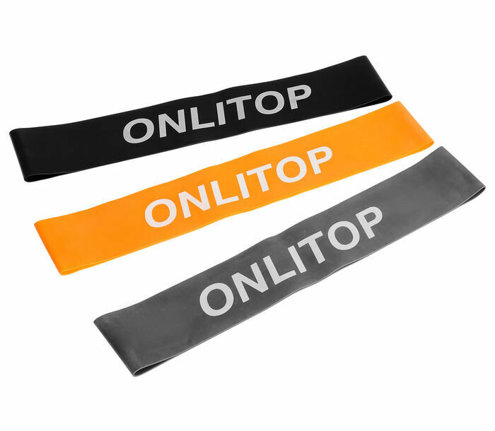 Набор из 3 фитнес резинок 30 х 5 см, нагрузка 10, 14, 22 кг