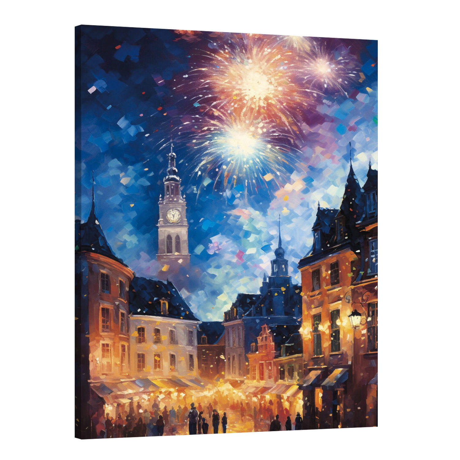 Интерьерная картина 50х70 "Дружеский фейерверк"