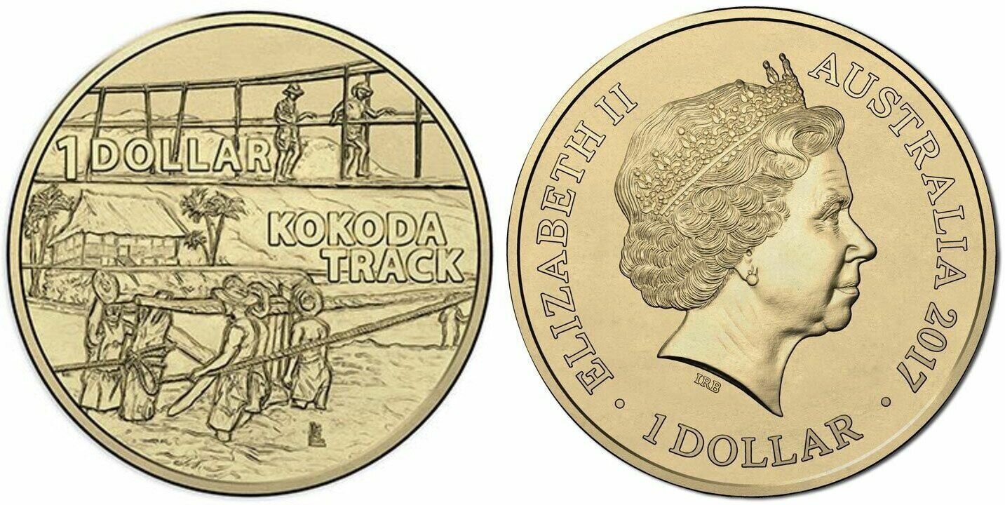 Австралия 1 доллар, 2017 Война около дома - Битва за Кокоду