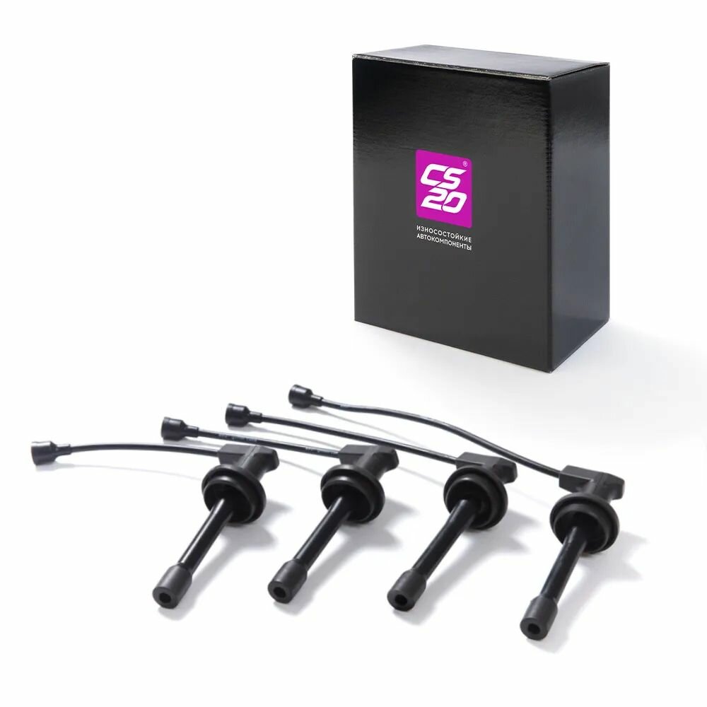 Провода высоковольтные для ГАЗ, УАЗ (дв. ЗМЗ 406) 3302, 2705 Газель, Патриот, комплект 4 шт. с наконечниками серии Original+ арт 13691