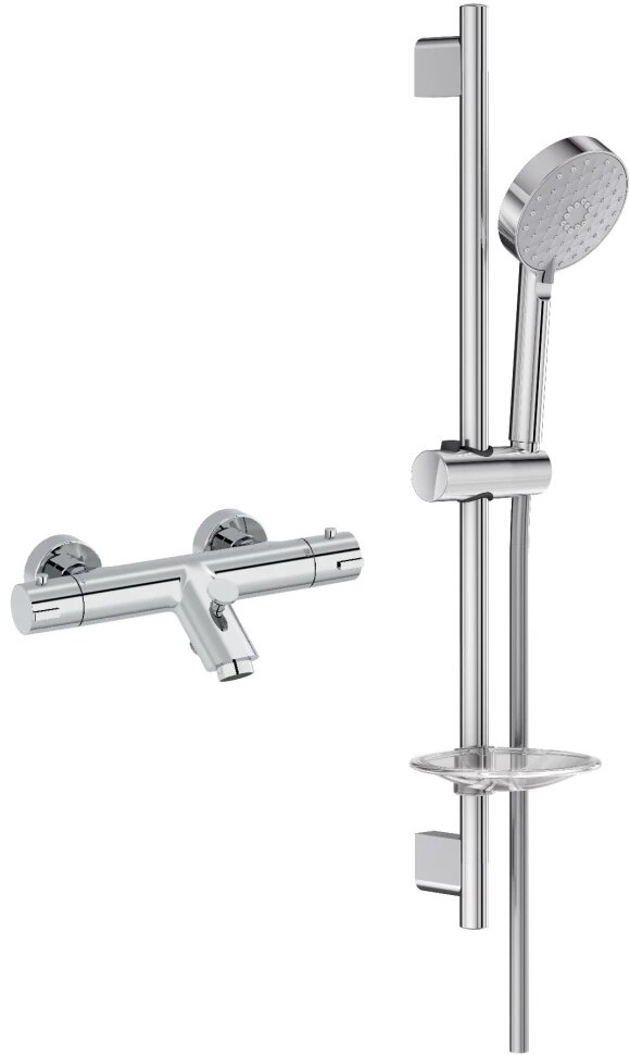 Термостат для ванны Jacob Delafon Brive E24335-CP + E99898RU-CP