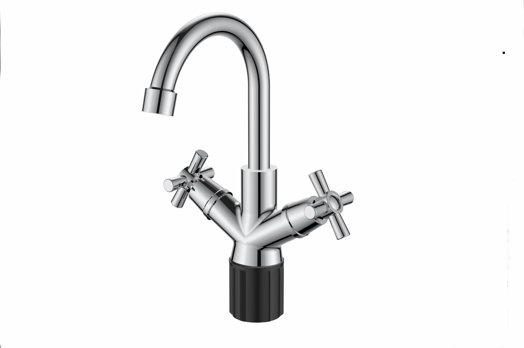 Смеситель для раковины/умывальника Voda Dive DV26 двуручковый