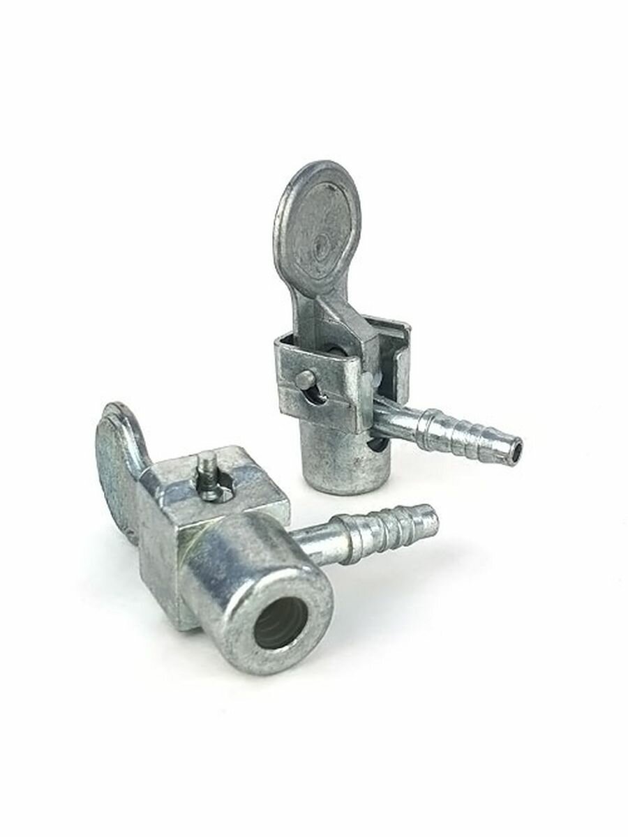 Наконечник для подкачки шин "HQ-AC126" с фиксатором и елочкой 6мм